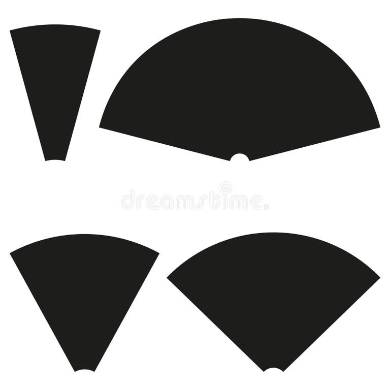 Circular Sectors. Pie Chart. Segment Symbol. Vector Illustration Stock ...