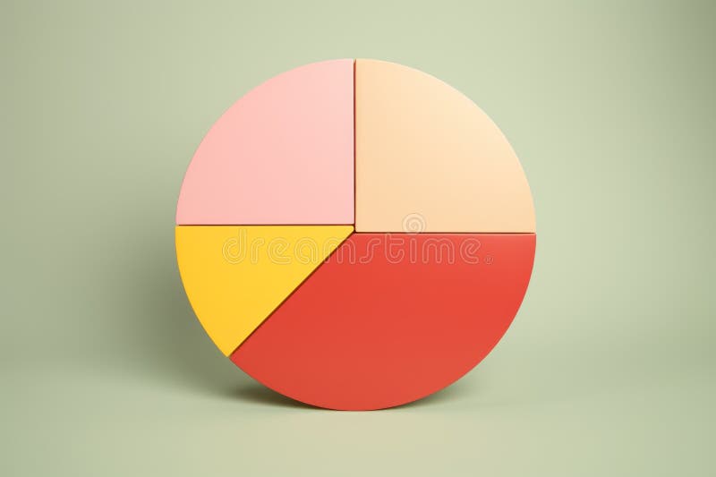 Circular Shape on Light Color Background AI Generated Stock ...