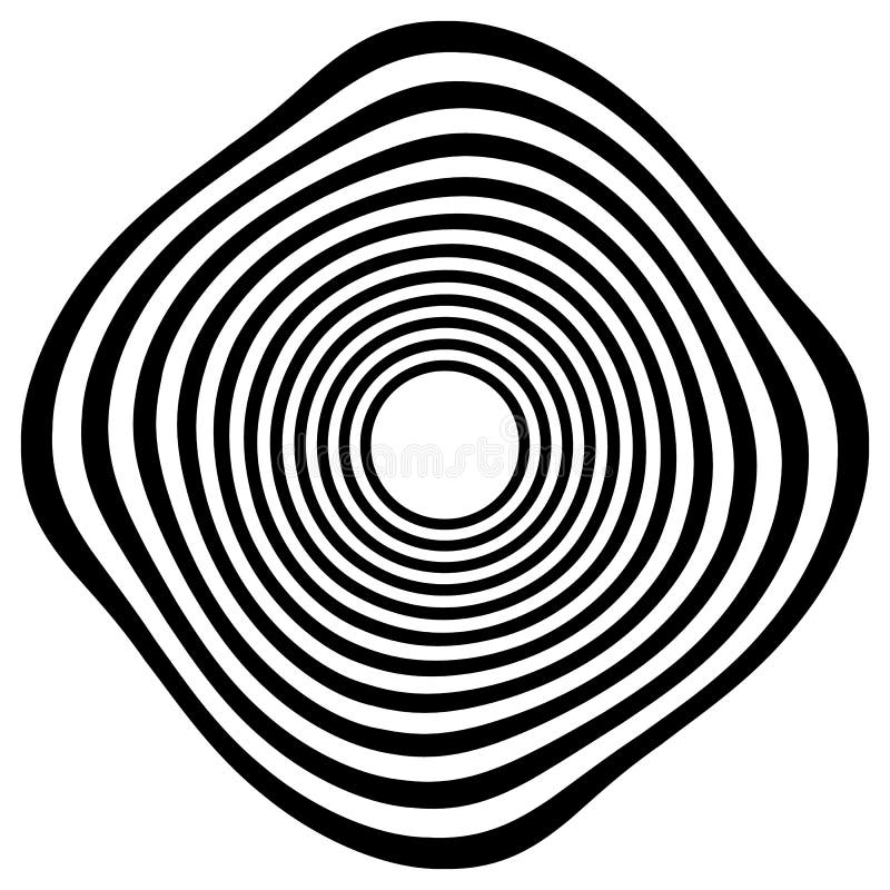 Circular Shape Spiral Vortex Distortion Effect Stock Illustrations ...