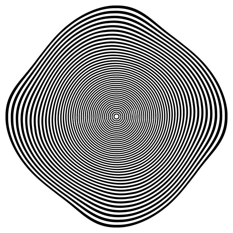 Circular Shape Spiral Vortex Distortion Effect Stock Illustrations ...