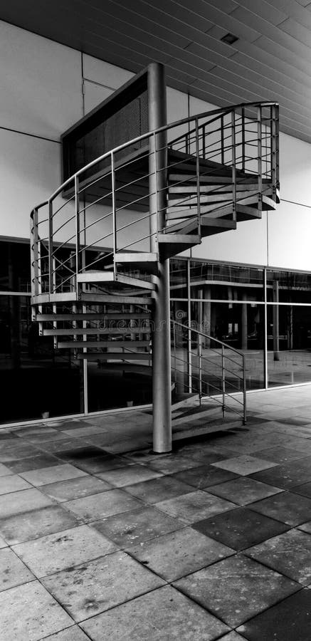 Circular Shape Steps with Iron Rod Stock Photo - Image of park, country ...