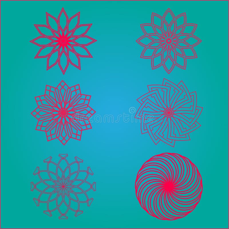 Circular Shape Vector Elements Stock Vector - Illustration of design ...