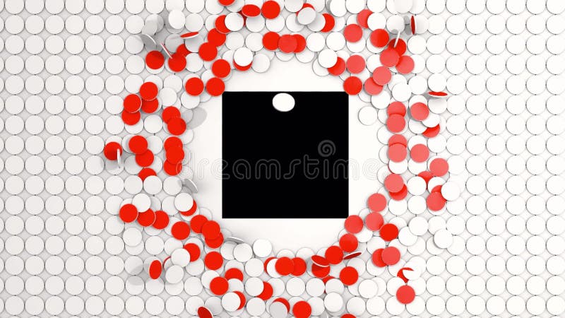 Circular Shapes Exploding Transition. with Alpha Channel Stock Video ...