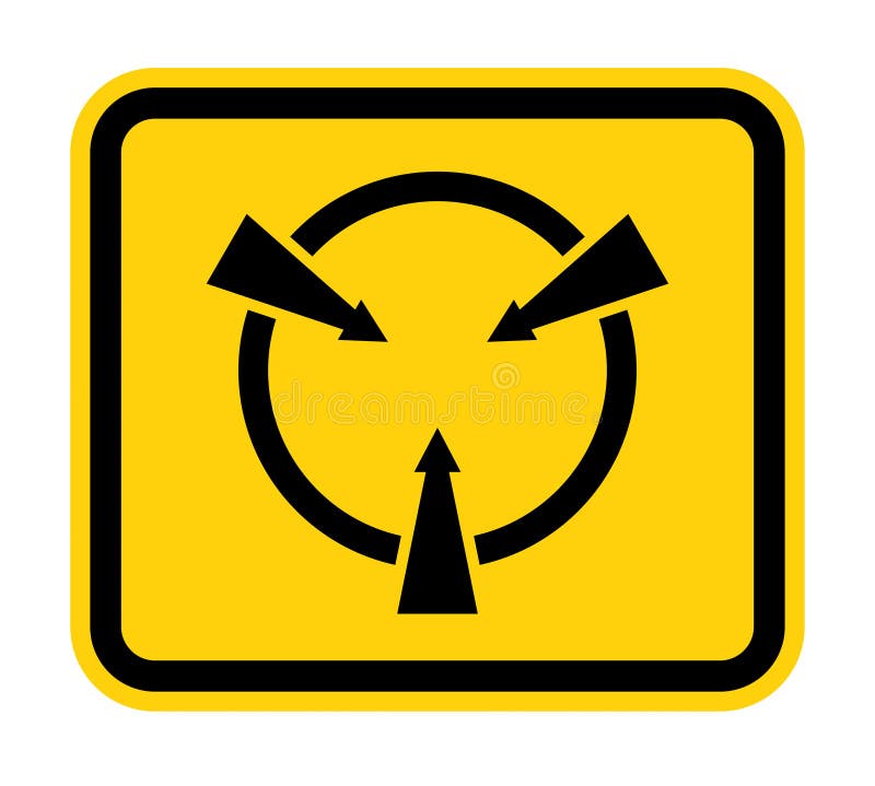 Circular Sign Static Device Symbol Stock Vector - Illustration of floor ...