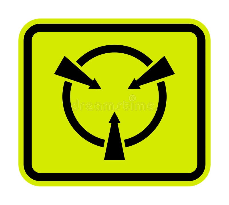 Circular Sign Static Device Symbol Stock Vector - Illustration of ...