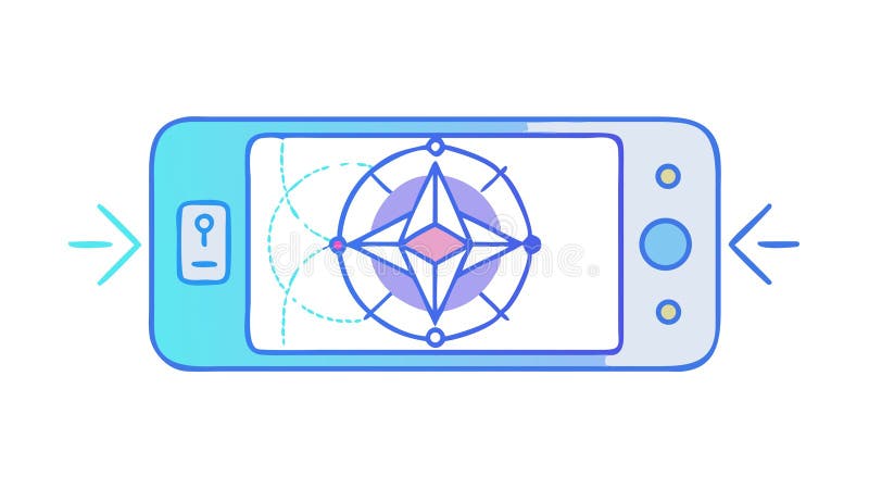 Circular Smartphone Compass Stock Illustrations – 13 Circular ...