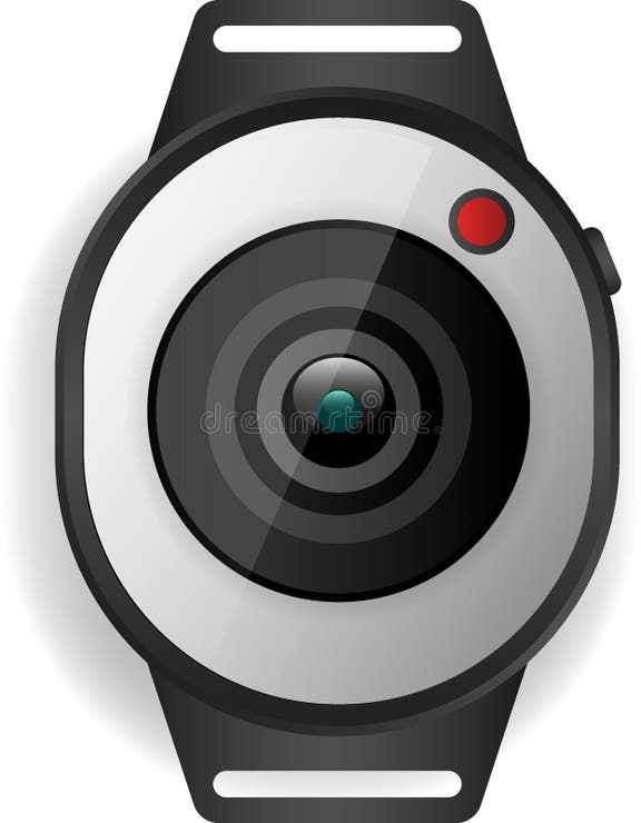 Circular Smartwatch Camera Interface with Lens Design and Recording ...