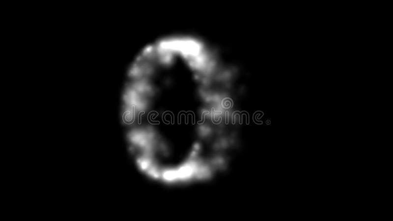 Circular Smoke Stream Motion Graphics with Plain Black Background Stock ...