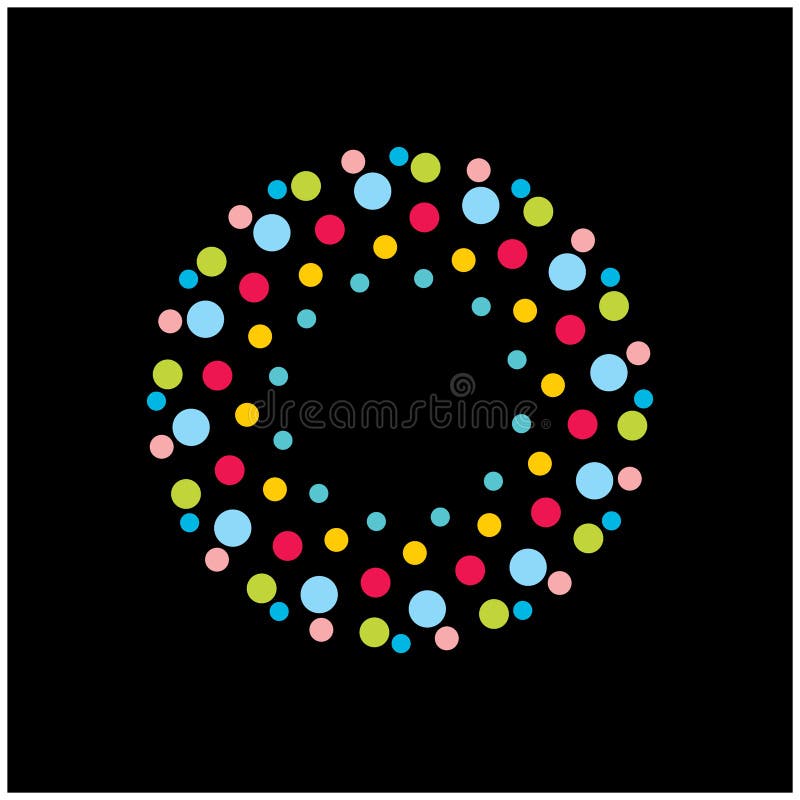 Circular Solid Round Logo Vector Stock Vector - Illustration of circle ...