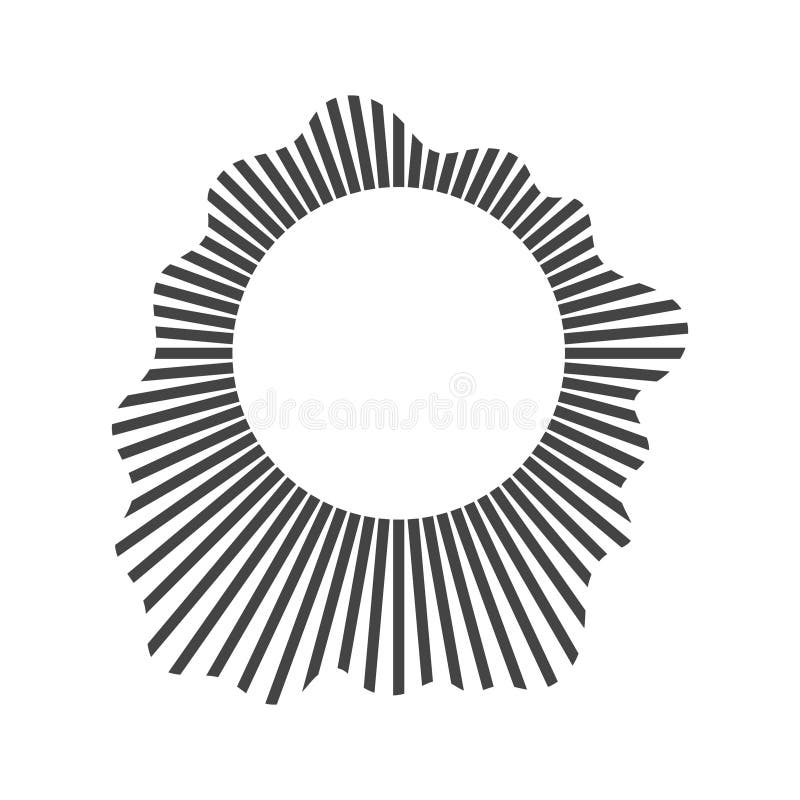 Circular Sound Wave, Audio Equalizer Round Wave, Linear Rays Circular ...