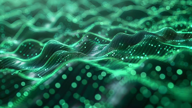 Circular Sound Wave of the Future. Big Data Visualization Stock Image ...