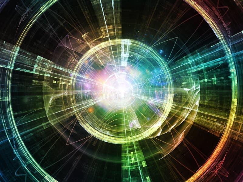 Circular Space stock illustration. Illustration of symmetry - 174166400