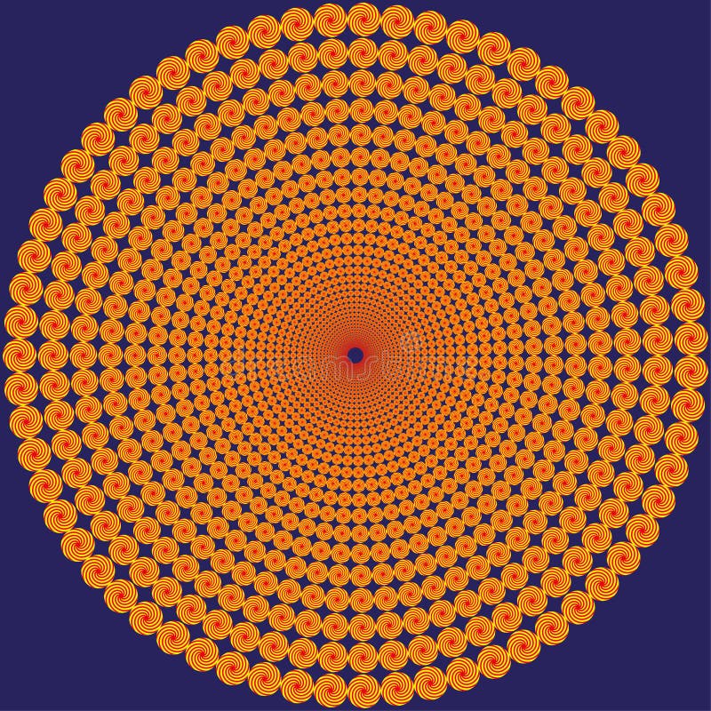 Spiral. Array with Dynamic Particles. Abstract Grid Design Stock Vector ...