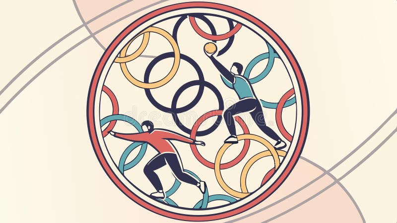 Circular Sports Design Runners Unity Fitness Activity Vector Design ...