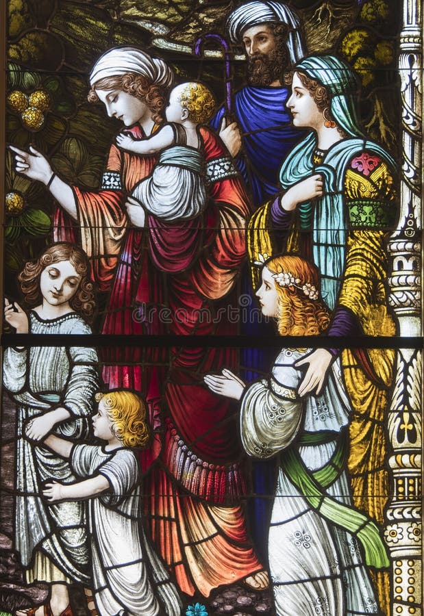 A Stained Glass Window stock image. Image of religious - 236748983