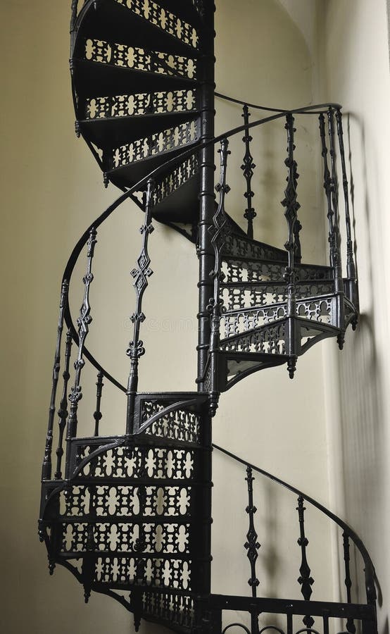 Circular stair stock photo. Image of upstairs, stair - 12866624