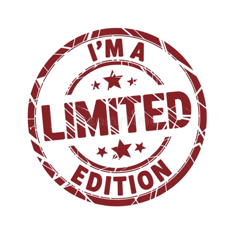 A Circular Stamp Design Prominently Features the Text "I M a Limited ...
