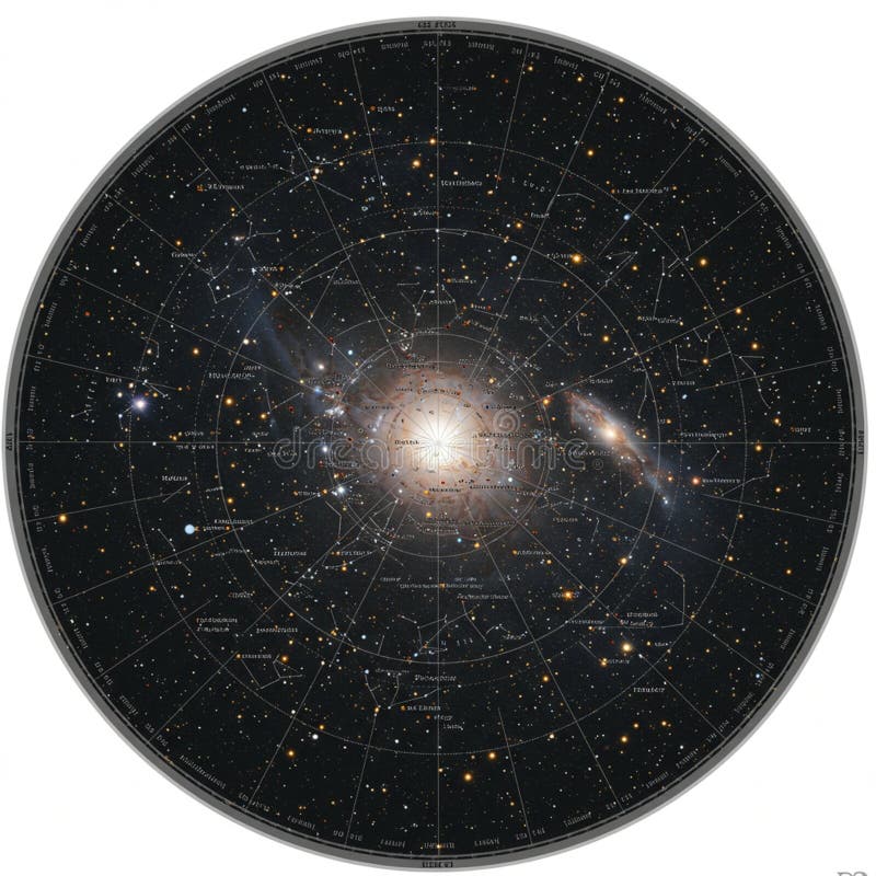 Night Sky Both Hemispheres Stock Illustrations – 2 Night Sky Both ...