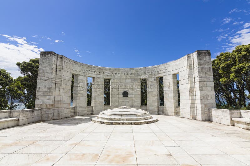 Massey Memorial in Wellington, New Zealand Stock Photo - Image of ...