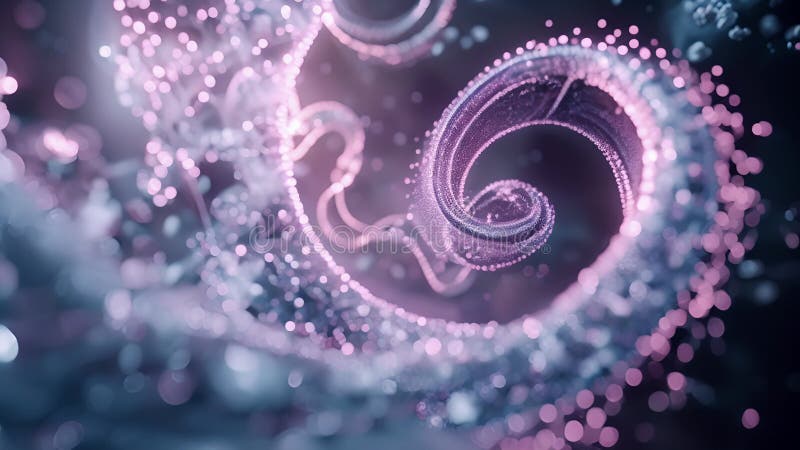 A Circular Structure with Moving Particles Inside Symbolizing the ...