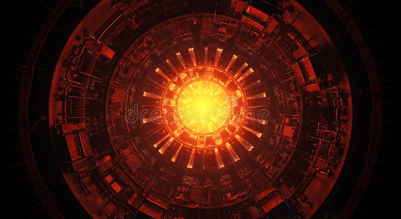 Circular Structure Resembling a Futuristic or Sci-fi Device with a ...