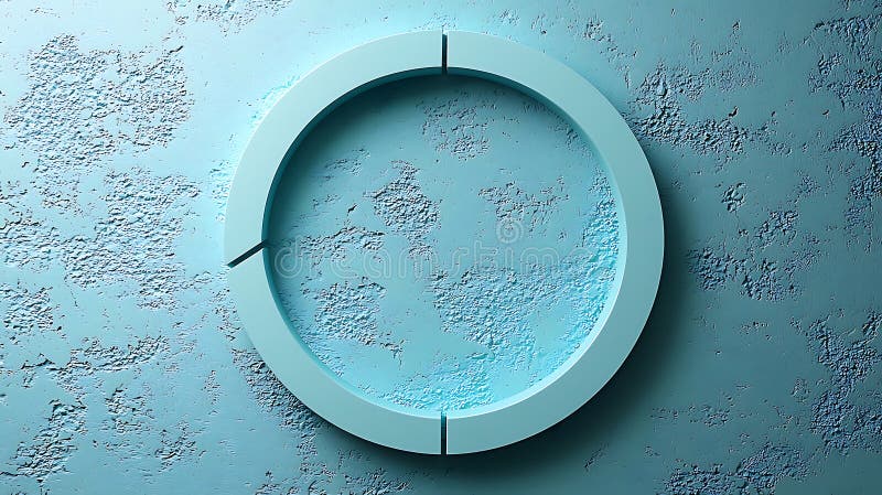 Circular Symbol with Bold Diagonal Line on Textured Blue Background ...