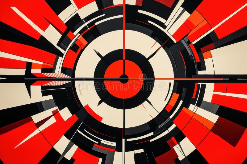 Abstract Target Design with Bold Colors and Dynamic Patterns Showcasing ...