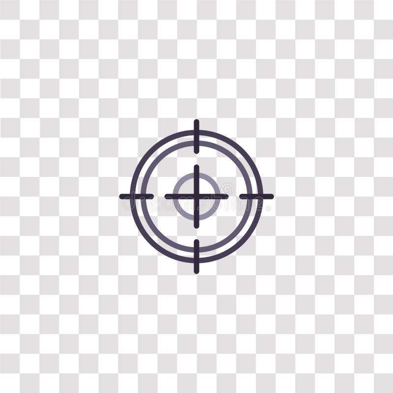 Circular Target Icon Sign and Symbol. Circular Target Color Icon for ...