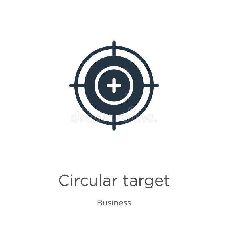 Circular Target Icon Vector. Trendy Flat Circular Target Icon from ...