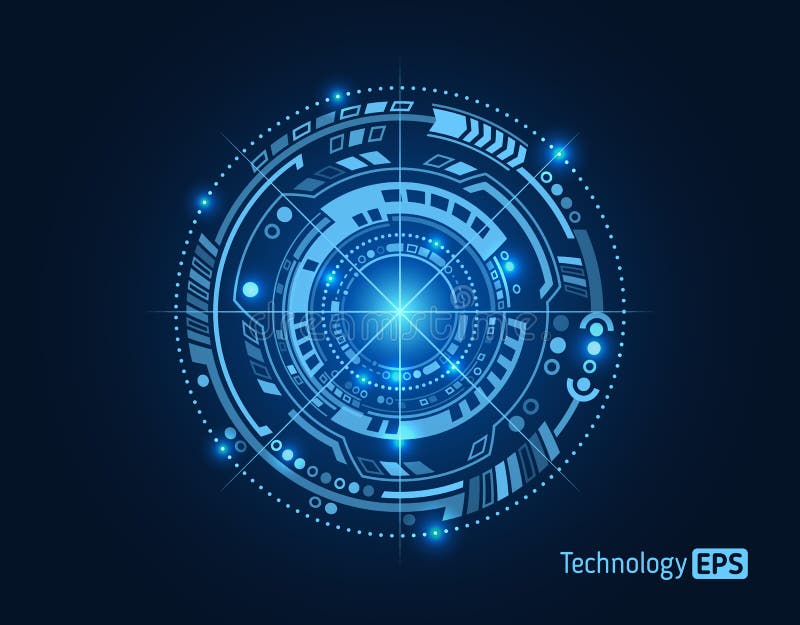 Technology Background with Head Silhouette and Circuit Board Brain ...