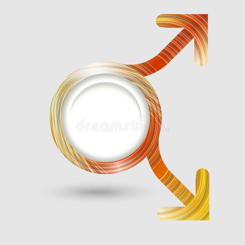 Circular Text Frame with Arrow Stock Vector - Illustration of internet ...