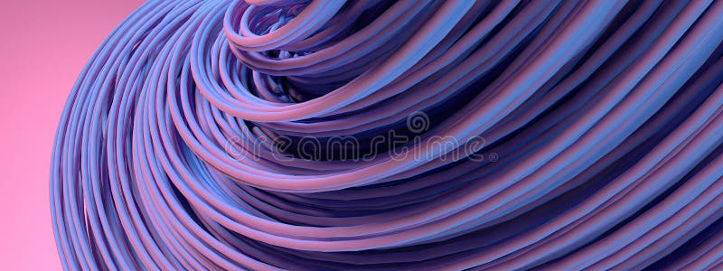 Circular Thin Lines Luxury Contemporary Delicate Sculpture Blue and ...