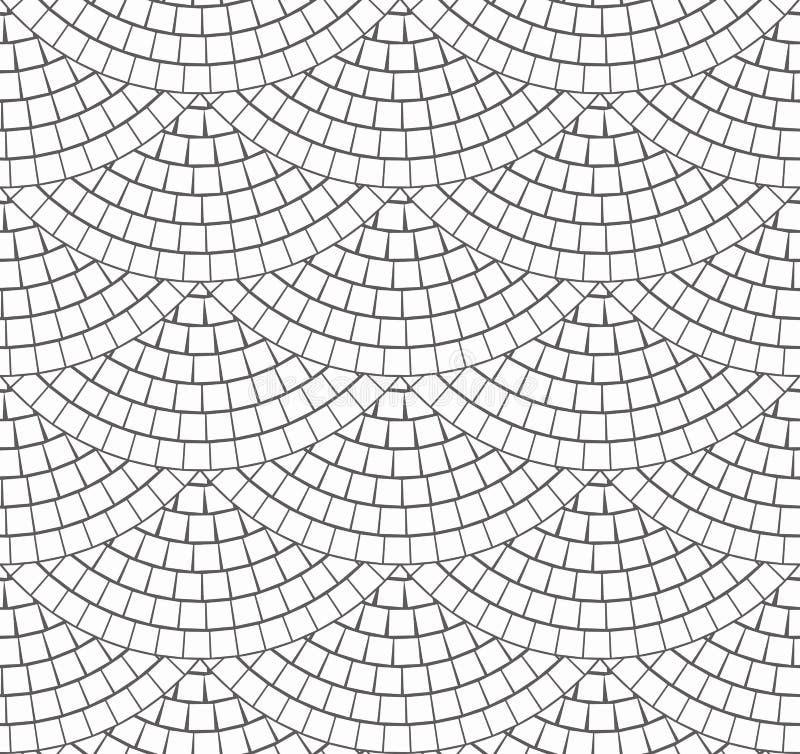 Circular Tile Pattern from Small Square Tile. Seamless Vector Stock ...