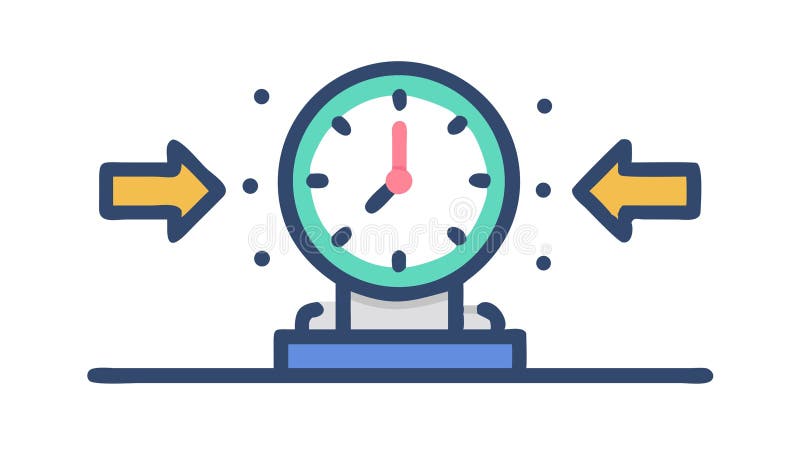 Circular Time Cycle, Continuous Process, Vector Design Generative AI ...