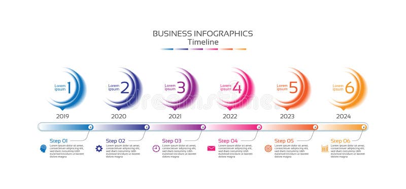 Circular Timeline Business Infographics Template Design Stock Vector ...