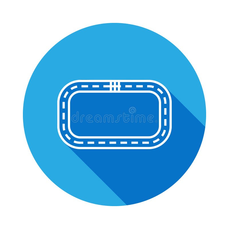 Circular Track Icon. Element of Racing for Mobile Concept and Web Apps ...