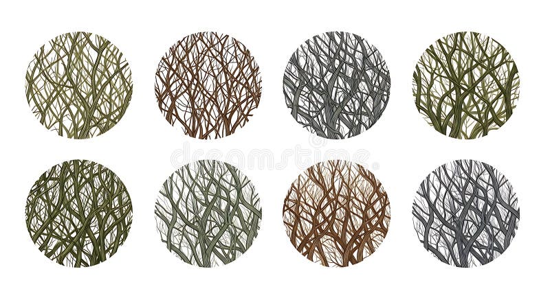 Circular Tree Branch Stock Illustrations – 10,065 Circular Tree Branch ...