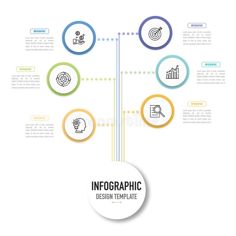 Circular Gantt Chart and Timeline Infographic for Business Presentation ...