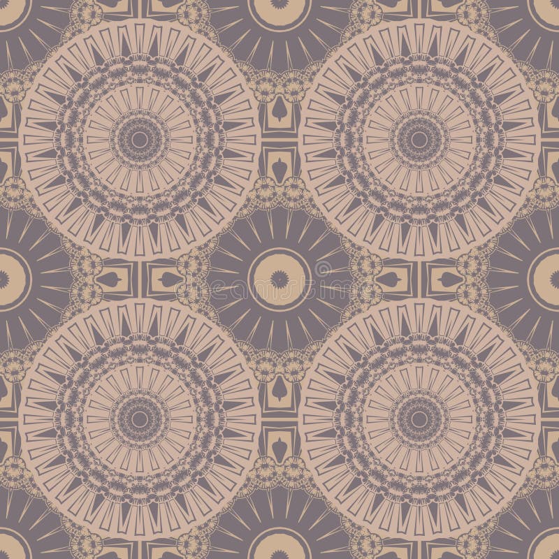 Circular, Tribal Pattern with Motifs of African Tribes Surma and Mursi ...