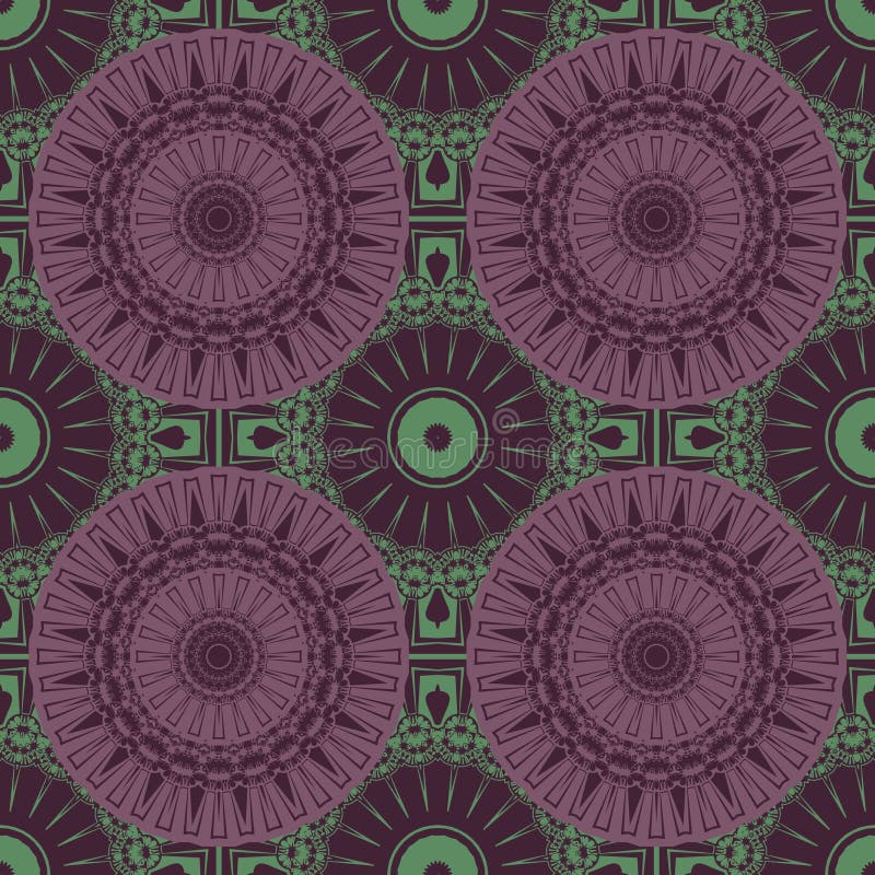 Circular, Tribal Pattern with Motifs of African Tribes Surma and Mursi ...