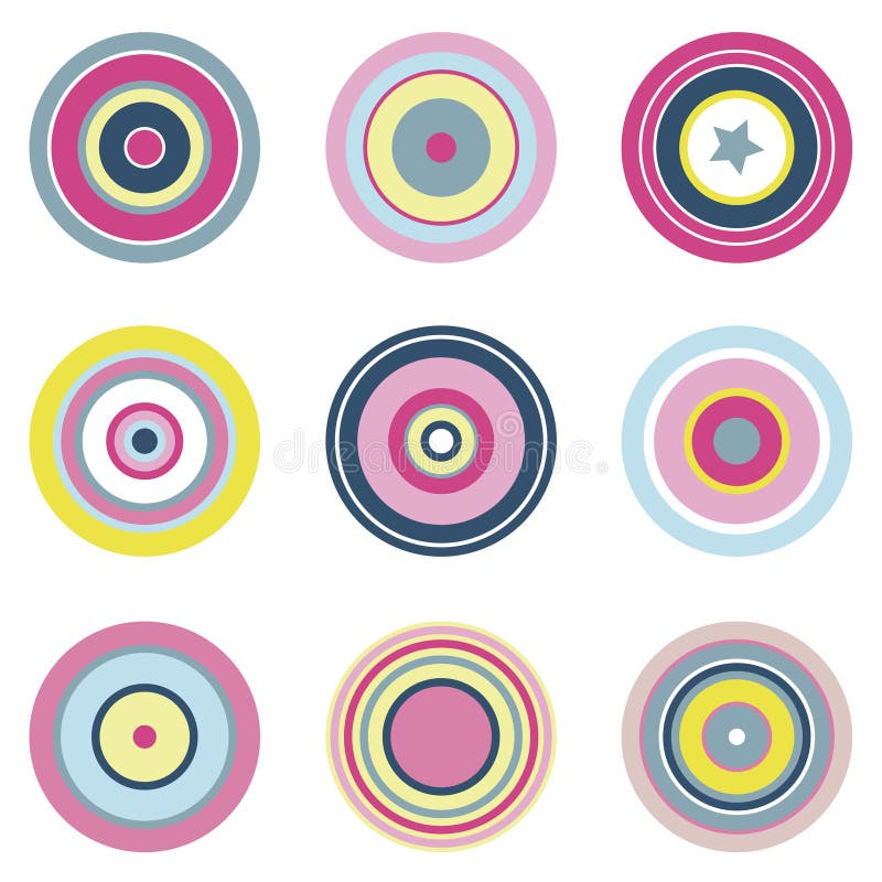 Circular Vector Elements stock vector. Illustration of graphic - 8824800