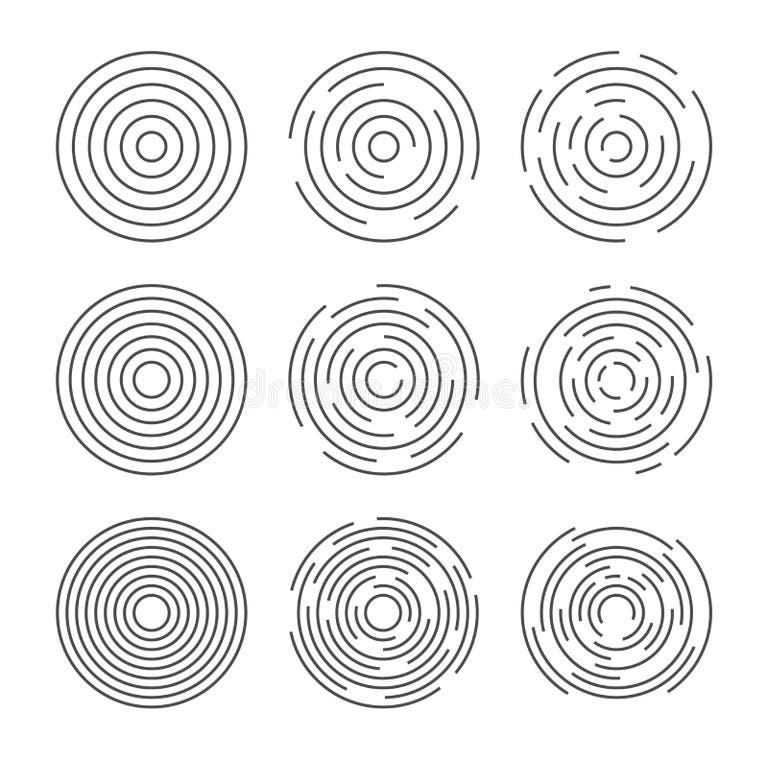 Geometric Vortex Ring Shapes Stock Illustrations – 270 Geometric Vortex ...