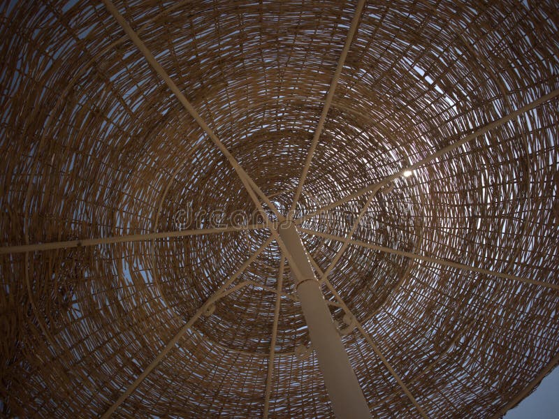 A Detailed Perspective Showcasing the Intricate Weaving of a Straw ...