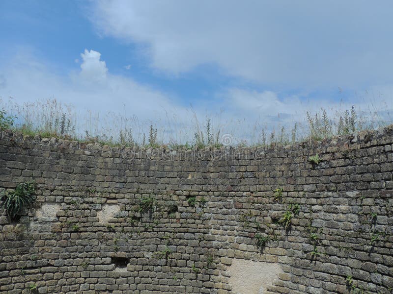 Circular Wall stock photo. Image of circular, brick, tower - 75876236