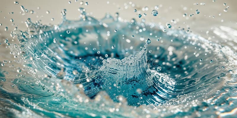Circular Water Splash Captured in Dynamic Motion Stock Image - Image of ...