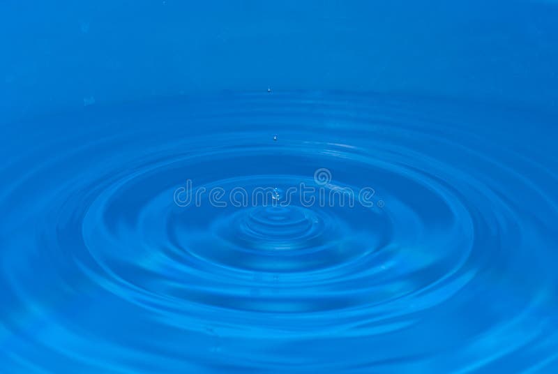 Circular Water Waves by a Falling Drop Stock Photo - Image of drop ...
