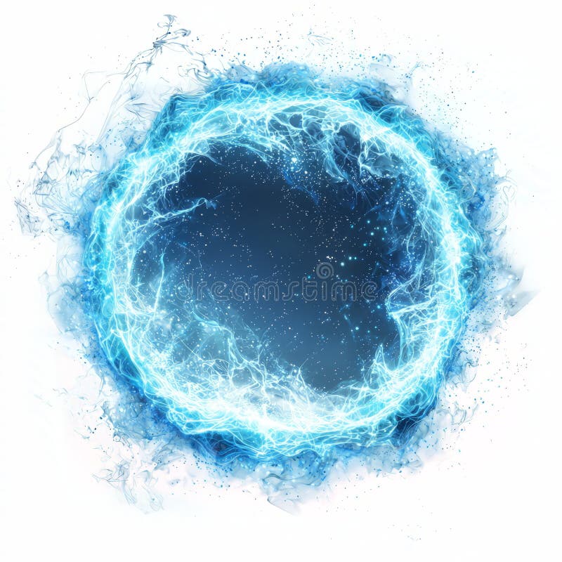 Circular Wave of Enchanted Light Shattering Outward, Symbolizing ...