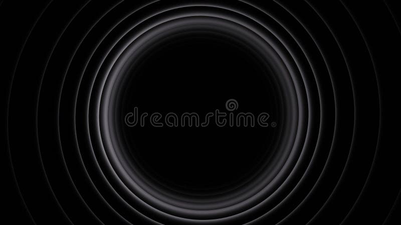 Circular Wave Patterns Create a Mesmerizing Dark Vortex with Concentric ...