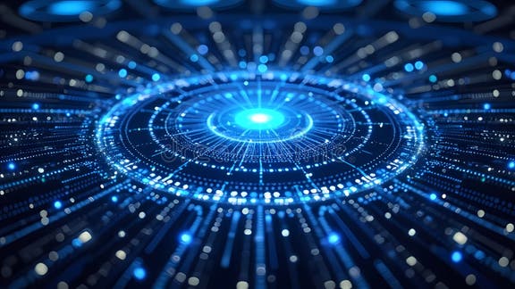 Circular Wave Patterns with Shimmering Dots Stock Photo - Image of ...