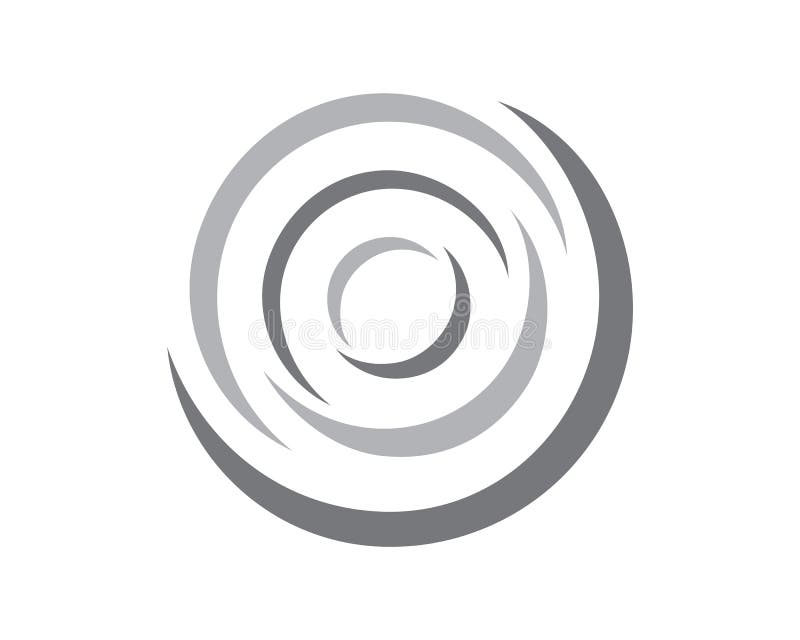 Circular Wave Symbol Visualized with Simple Touch Stock Vector ...